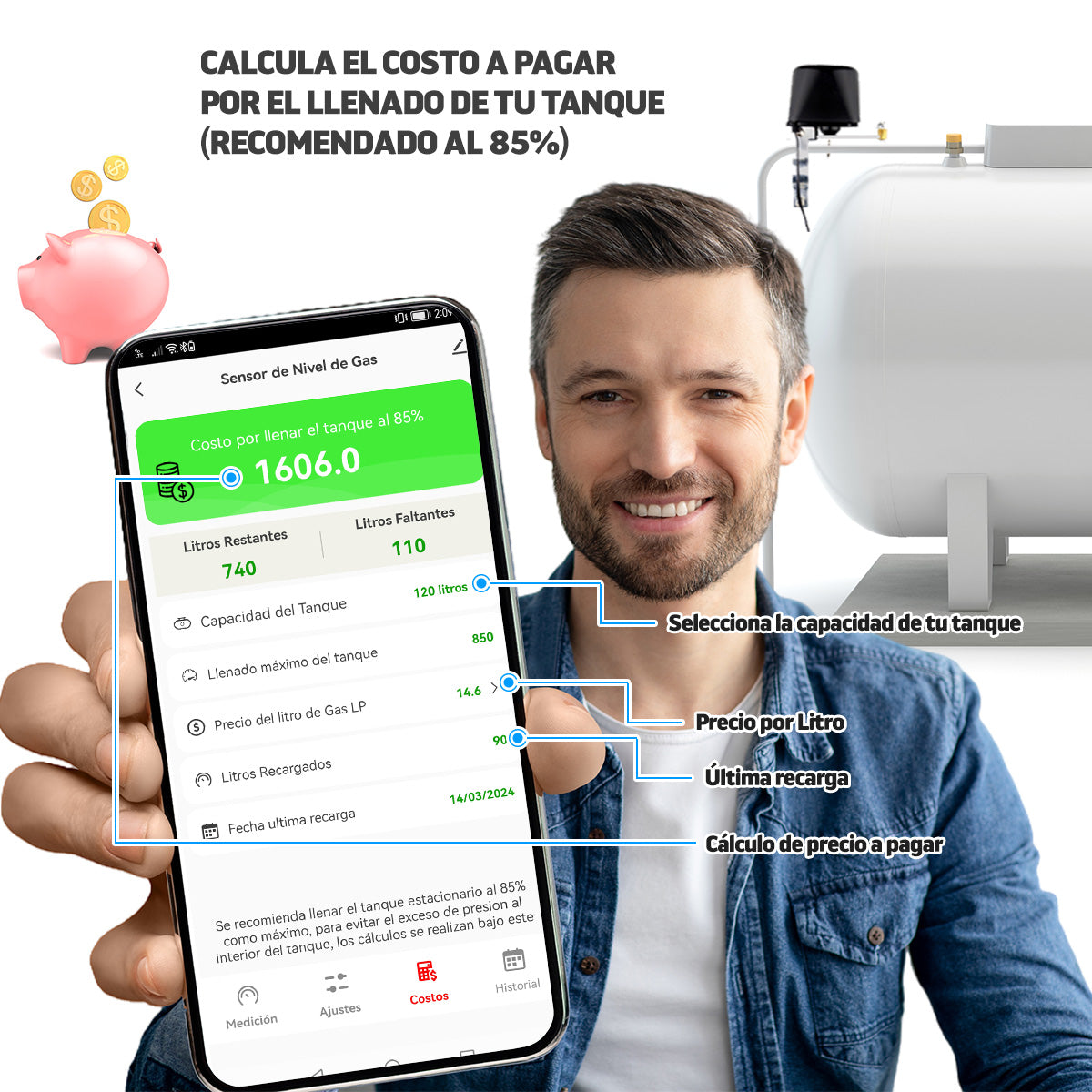 Dispositivo Inteligente con Sensor para Medir Nivel de Gas en Tanques ...